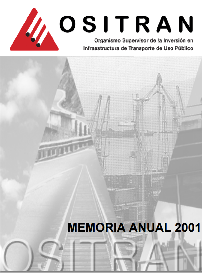 Memoria Institucional | Año 2001 - Ositran » Ositran