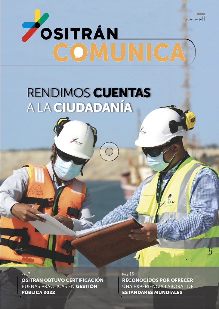 Boletín informativo “OSITRÁN comunica” | Setiembre 2022 - Ositran » Ositran